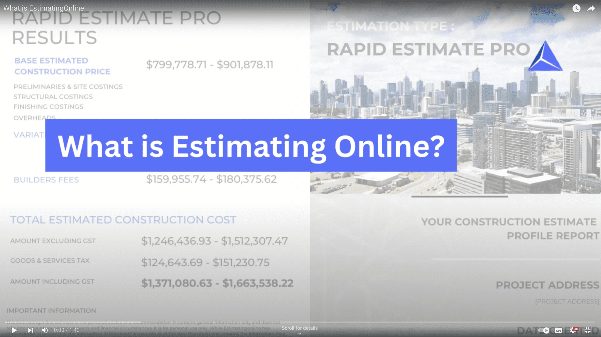 Builders Construction Estimating Software | Estimating online